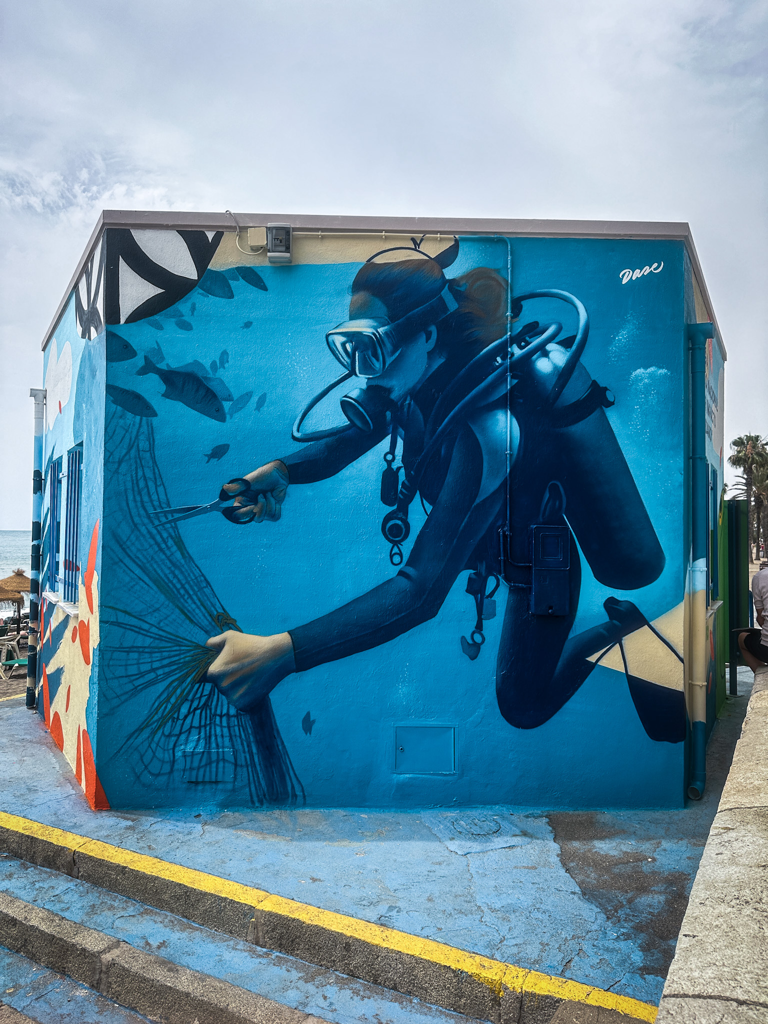 Graffiti Profesional en Ibiza por el artista · Dase
